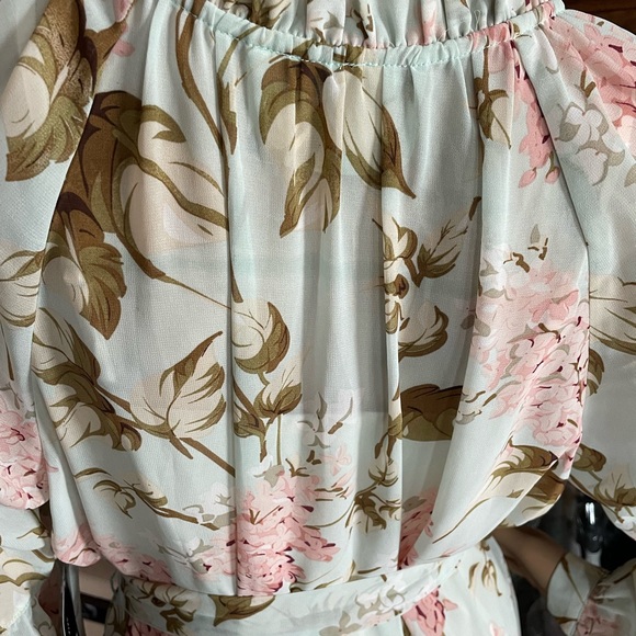 paparazzi | Dresses | Sheer Hydrangea Print Maxi Dress | Poshmark